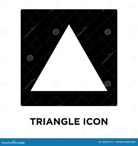 Triangle Icon Vector Isolated On White Background Logo Concept Stock
