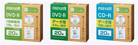 マクセルが環境配慮のエコパッケージのdvd Rなど発売 電波新聞デジタル