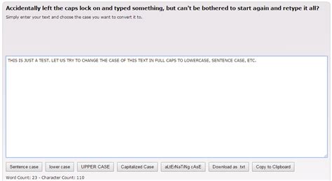How To Convert Text To Uppercase Lowercase Or Sentence Case Online