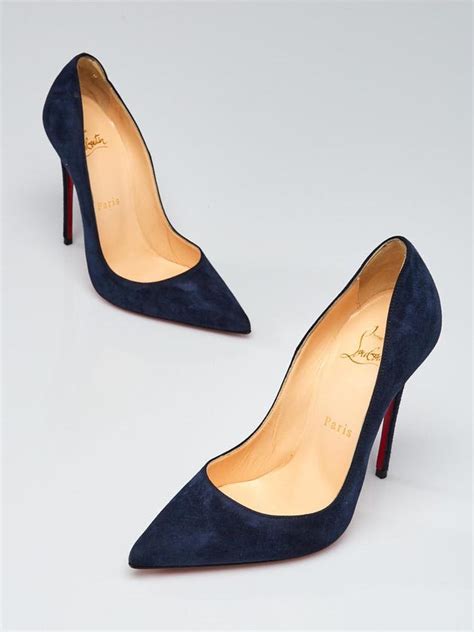 Christian Louboutin Blue Suede So Kate 120 Pumps Size 5355 Yoogis
