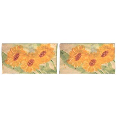 Floral Plaid Pillowcase
