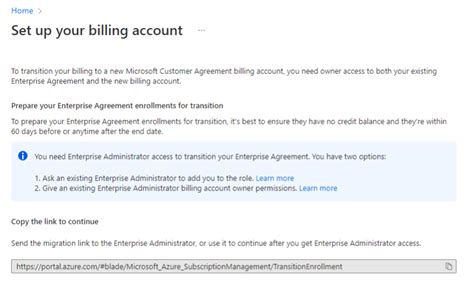Microsoft 고객 계약에 대한 청구 설정 Azure Microsoft Cost Management Microsoft Learn