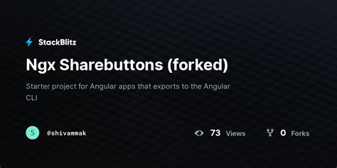 Ngx Sharebuttons Forked Stackblitz