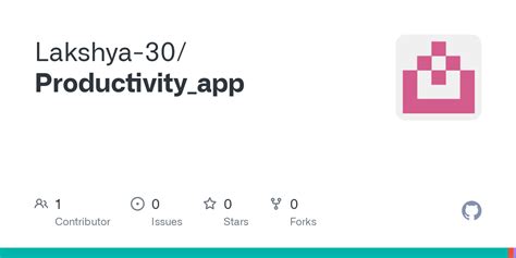 Github Lakshya 30productivityapp