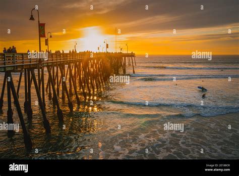 Pismo Beach California Usa January 1 2021 Pier That Stretches