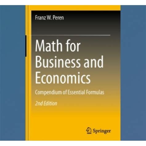Jual Buku Math For Business And Economics Compendium Of Essential