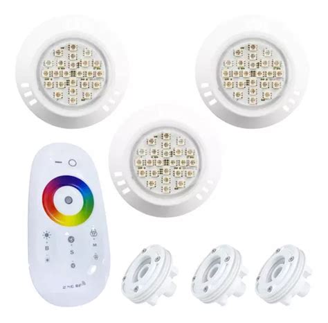 Kit Power Led W Rgb Rosca Leds Fonte Comando Touch