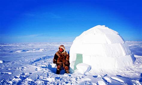 因纽特人的冰屋 因纽特人的冰屋图片 因纽特人的雪屋 第3页 大山谷图库