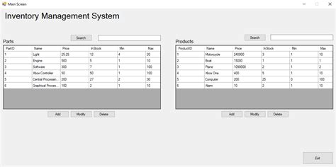 Github Recursivefuninventorymanagementsystem A Winforms Inventory