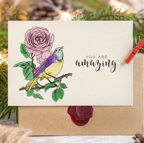 Sellos transparentes de flores de primavera para hacer tarjetas palabras de pájaros fondo de