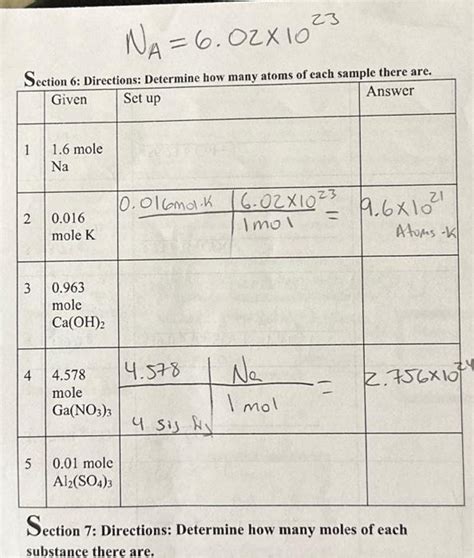 Solved NA X Section Directions Determine How Many Chegg