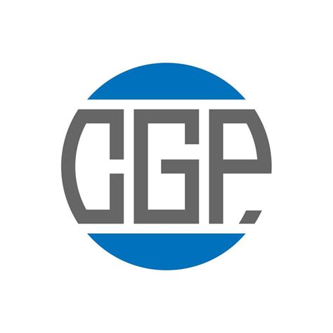 Cgp Letter Logo Design On White Background Cgp Creative Initials