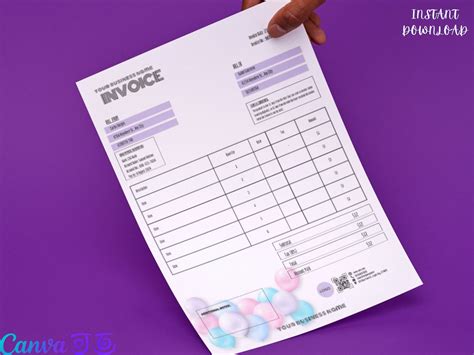 Editable Balloon Invoice Template Balloon Artist Invoice Template