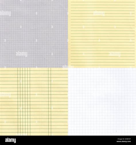 Various Grid Paper Textures As Background Stock Photo Alamy