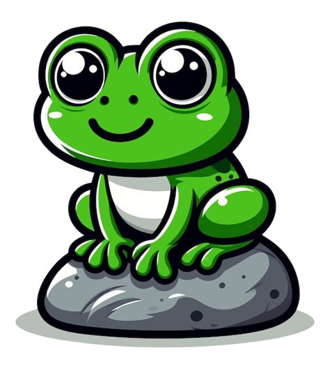 Premium Vector Funny Frog Clipart