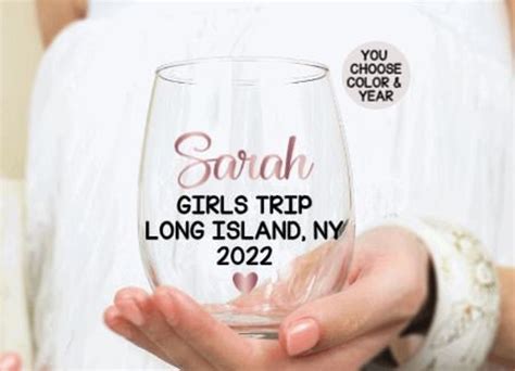 Girls Trip Wine Glasses Girls Trip Ts Girls Getaway Wine Etsy