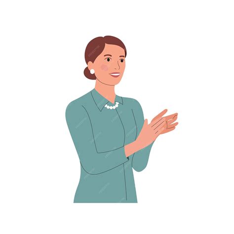 Premium Vector Young Black Man Clapping Hands Vector Cartoon Flat Style Illustration