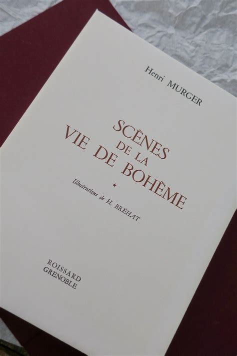 Henri Murger Sc Nes De La Vie De Boh Me Les Livres Anciens