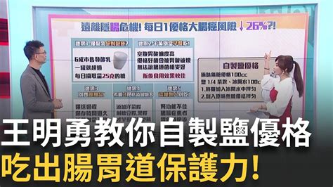 遠離隱腸危機每日一優格大腸癌下降26 破解食品迷思優酪乳含糖量比可樂還高 優格最佳食用時機保住好菌護腸道｜主播 黃倩萍｜【醫