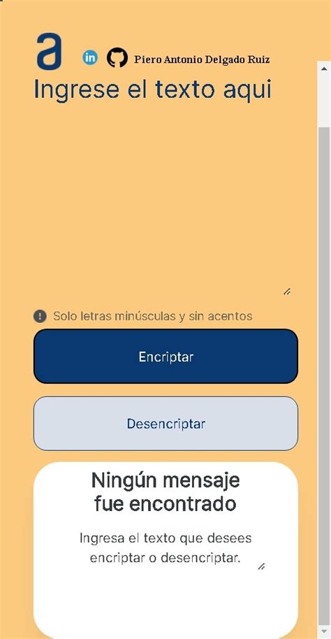 Github Pierodel Ruizencriptadordetextoone Encriptador De Texto Utilizando Html Css Y