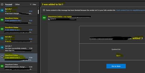 Sharepoint Online Integrated Rule Email Alerts Not Working
