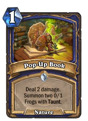 Pop Up Book Whizbang S Workshop Hearthstone Cards Out Of Games