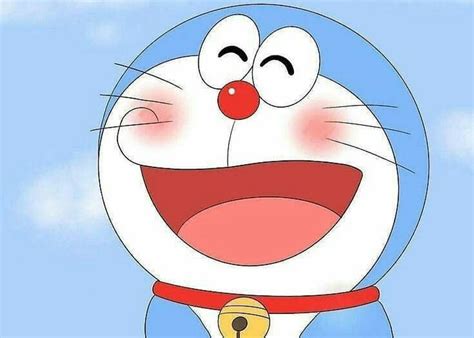 Doraemon Smiling Wide 4k Wallpaper Wallpapersok
