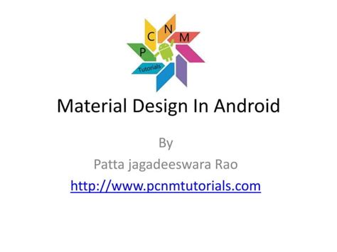 Material Design In Android L Developer Preview Ppt