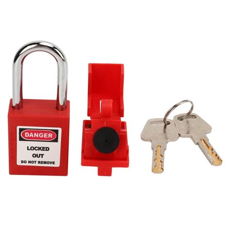 Safety Padlock Clamp Type Circuit Breaker Power Switch Padlock Breaker Lockwith Key Built For