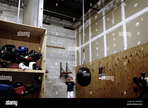 Feb 17 2006 Palm Beach Fl Usa Jonathan Cepeda Works Out At His Boxing Training Facility In