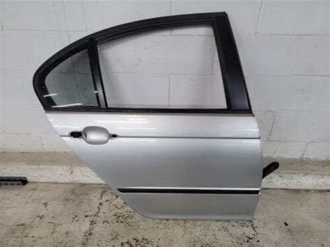 99 05 Bmw E46 4dr Sedan Rear Right Passenger Door Titansilver Metallic Code 354 Ebay