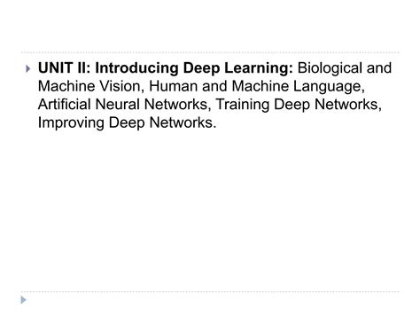 Deep Learning Techniques Jntu R20 Unit 2 Pptx