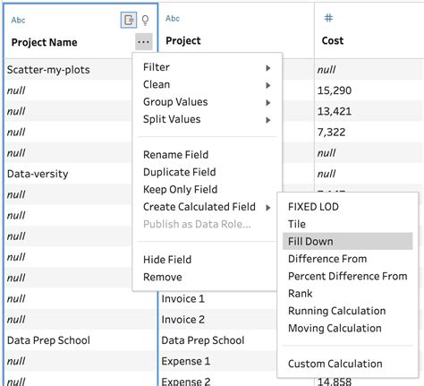 How To Fill Down Cells — Preppin Data