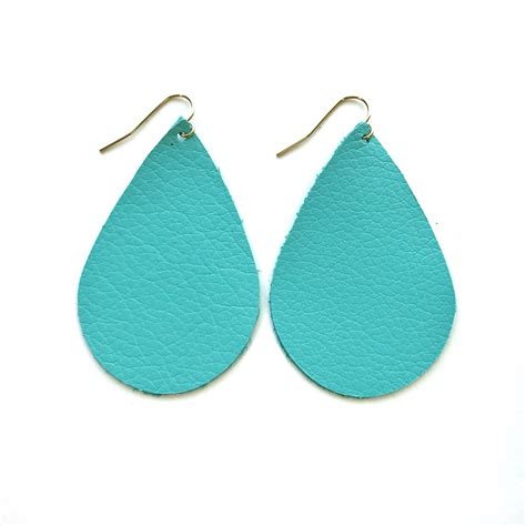 Metallic Gold Vegan Leather Teardrop Earrings Gold Drop Etsy