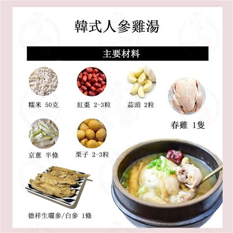 韓式人參雞湯 德祥參茸行 增強免疫力 食療保健 滋補湯水