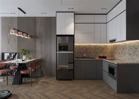 Download Free Living Room Kitchen Interior Model By Nguyen Viet Anh