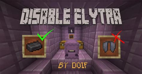 Disable Elytra Minecraft Data Pack