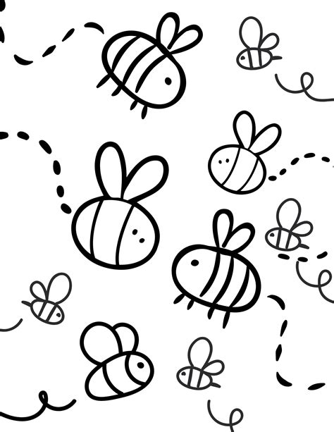 Bee Coloring Pages