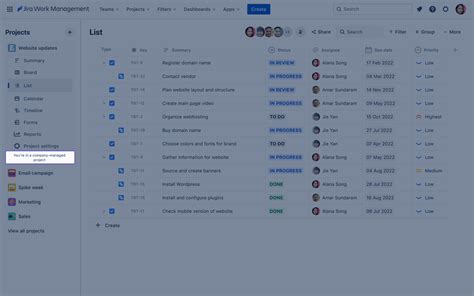 is my project team managed or company managed jira work management