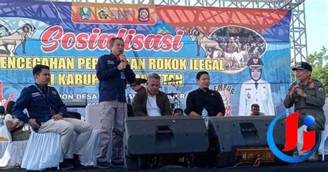 Satpol PP Bersama Bea Cukai Madiun Sosialisasi Peredaran Rokok Ilegal Sasar Pasar Hewan PETISI CO