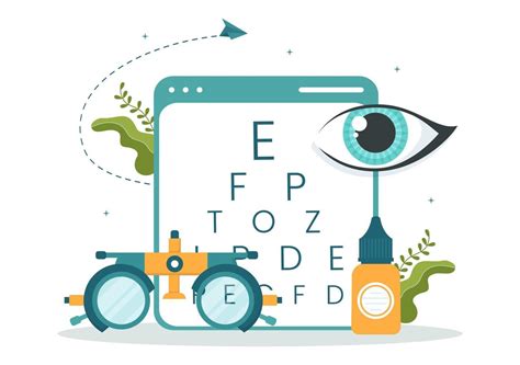Optometrist With Ophthalmologist Checks Patient Sight Optical Eye Test