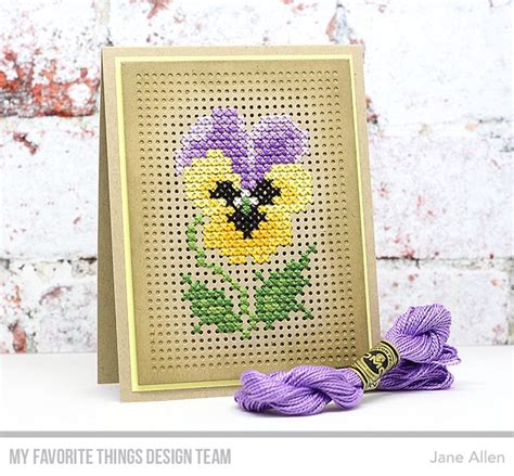 Die Namics Cross Stitch Rectangle A2 Stitched Rectangle Stax Set 2 Jane Allen Mftstamps