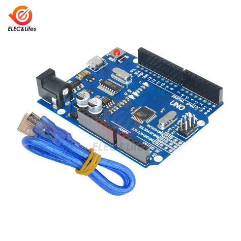 Купить Микроконтроллер Micro USB UNO R3 ATmega328P CH340G CH340
