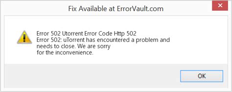 How To Fix Error Utorrent Error Code Error UTorrent Has Encountered A