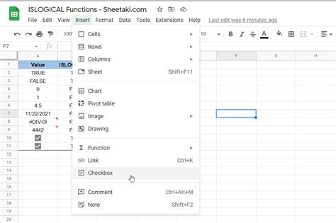 How To Use Islogical Function In Google Sheets Sheetaki