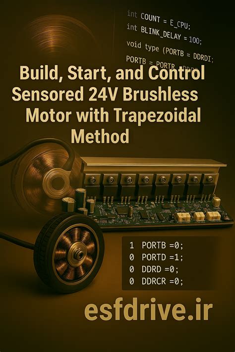 آموزش ساخت درایو موتور براشلس سنسوردار