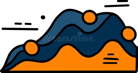 A Graph With A Line Going Up And A Box With A Number On It Stock Vector