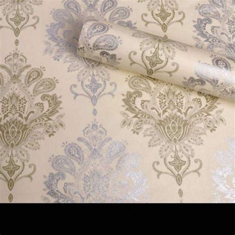 ถูกที่สุดโปรไฟไหม้สินค้าเต็ม10 M Wallpaper Sticker Pvc กาวในตัว กันน้ำ ลายหลุยทองเทา A D