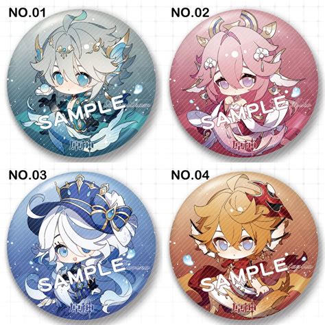 Genshin Impact Brooch Mm Genish Impact Doujin Badge Kazuha Scaramouche Ayaka Venti Xiao