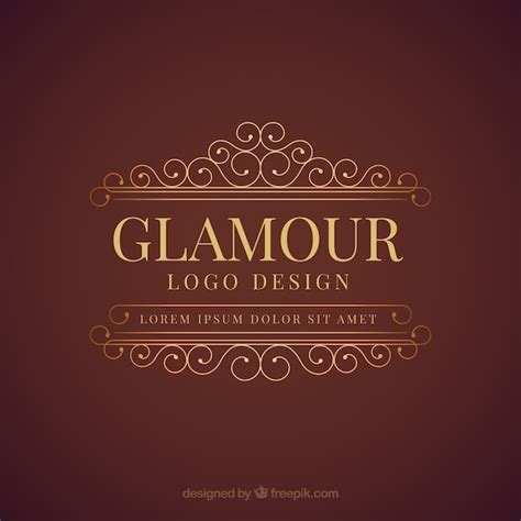 Free Vector Golden Logo In Vintage And Luxury Style